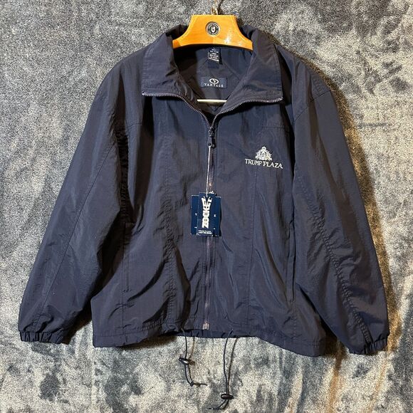 Vantage | Jackets & Coats | Vintage Trump Plaza Jacket Mens Large Navy ...